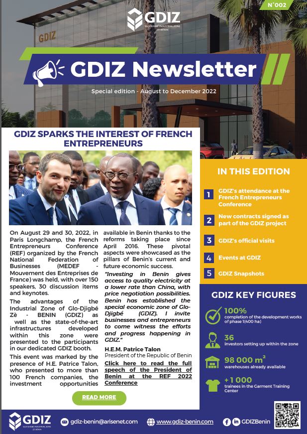 GDIZ Newsletter (August - December 2022) - GDIZ Benin